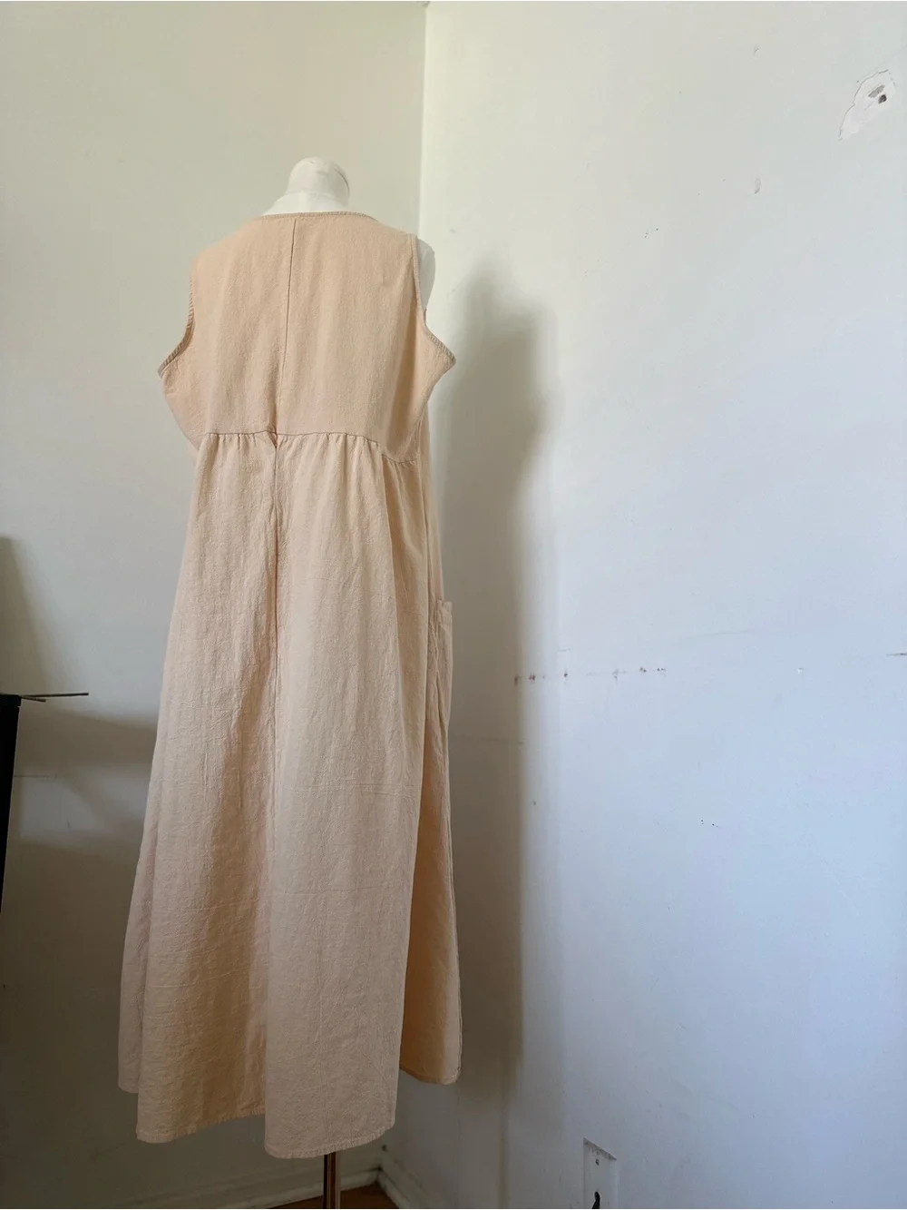 Vintage | Dresses | Cottonlinen Cottagecore Prairie Lagenlook Apron ...